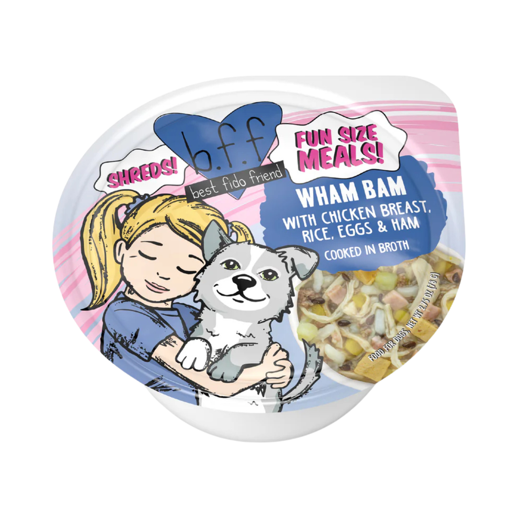 BFF Weruva Shreds Wham Bam Chicken Breast, Ham, Rice & Egg's In Broth ...