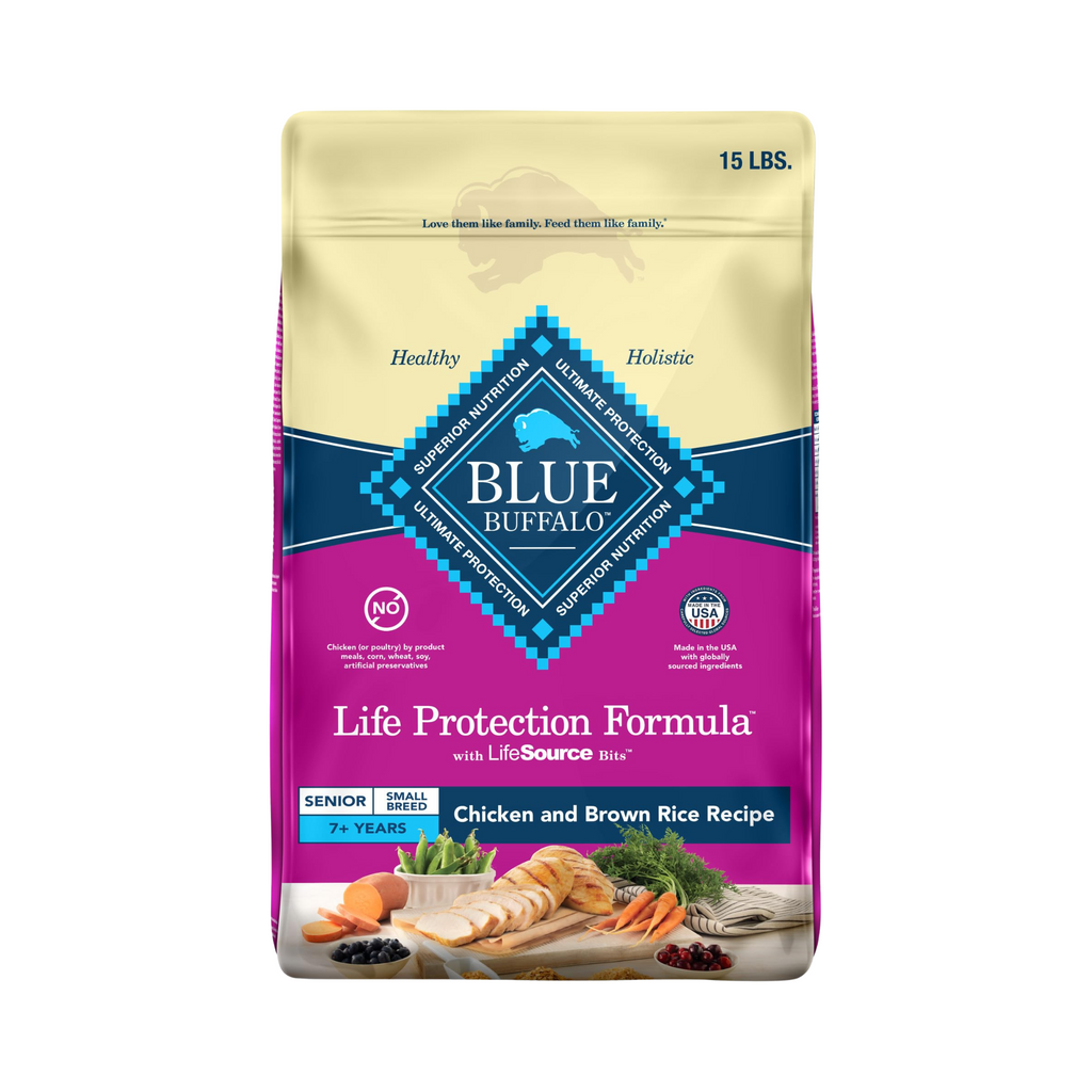 Blue Buffalo Senior Small Breed Dry Dog Food – Pittsboro Feed