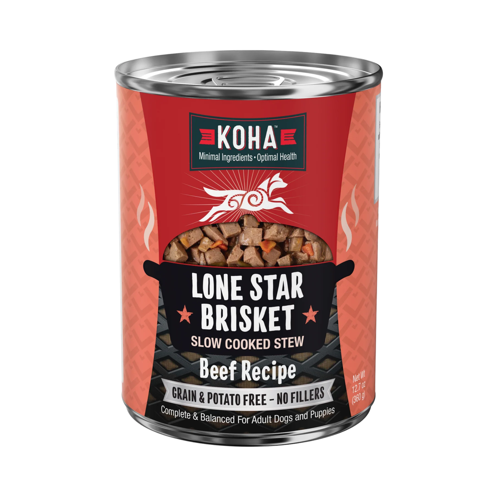 Koha Lone Star Brisket Slow Cooked Stew Beef Recipe Wet Dog Food ...
