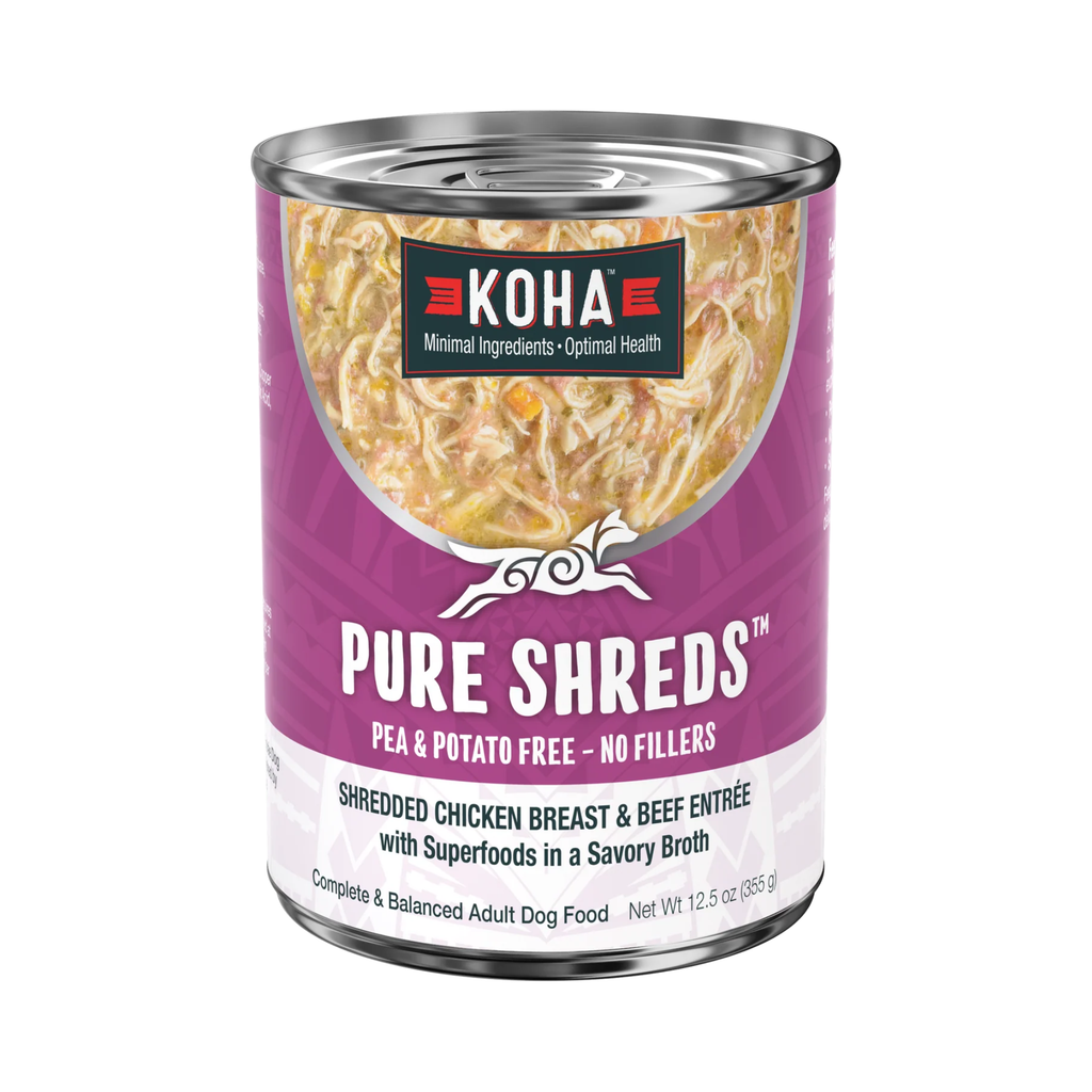 Koha Pure Shreds Chicken & Beef Wet Dog Food – Pittsboro Feed