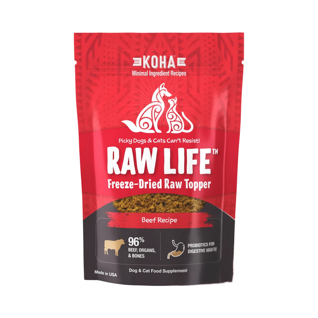 Koha Raw Life Topper Dog-Beef Freeze Dried Dog & Cat Food – Pittsboro Feed