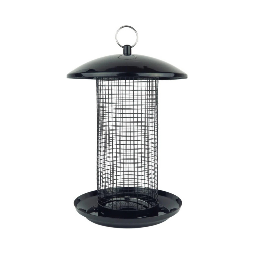 Midnight Metal Mesh Mixed Seed and Peanut Bird Feeder – Pittsboro Feed