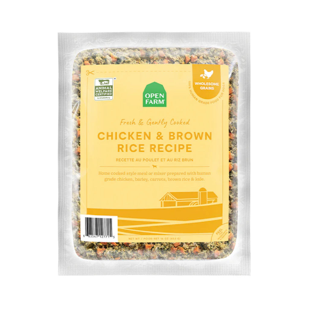 Open Farm Gently Cooked Frozen Chicken & Brown Rice Dog Food ...