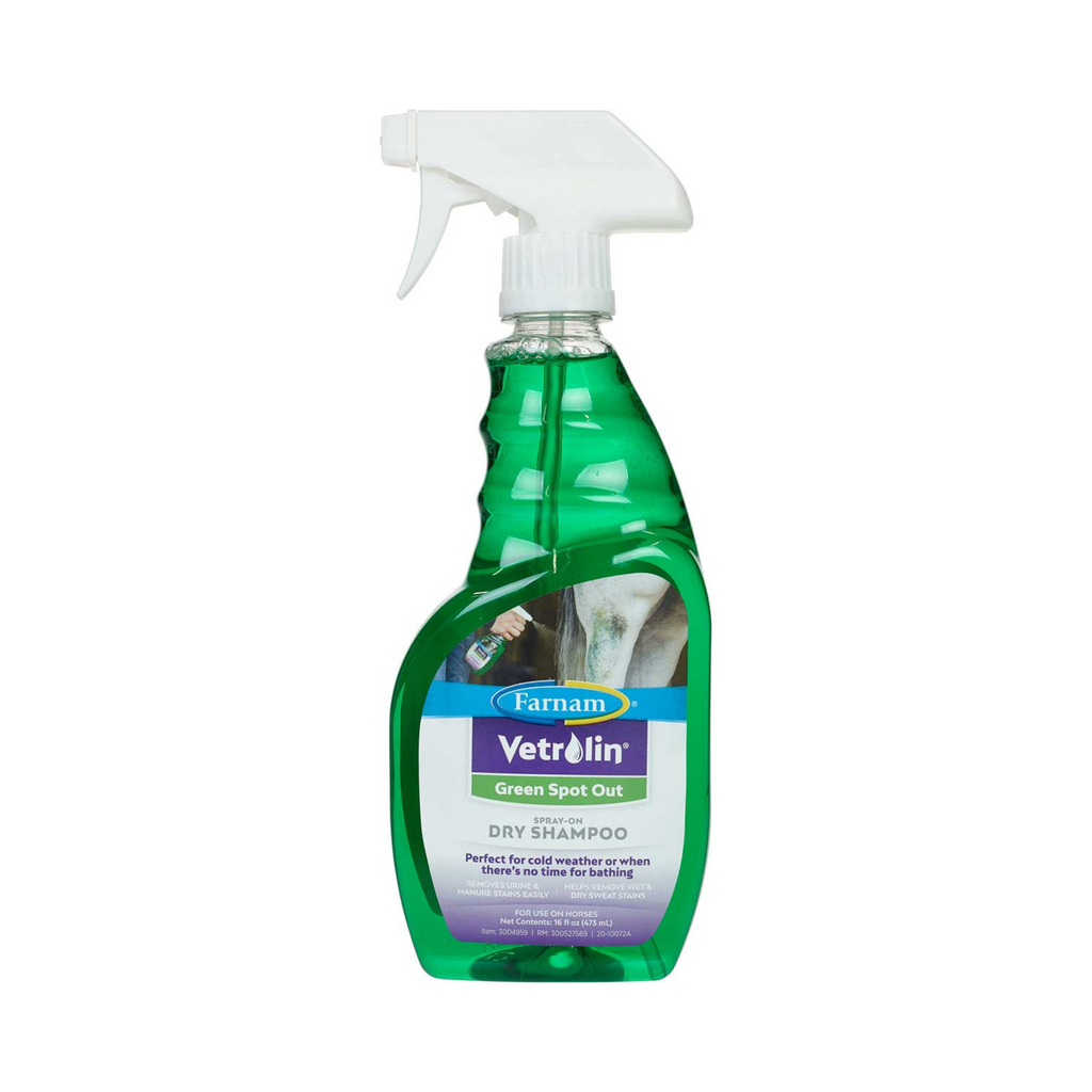 Vetrolin Green Spot Out Spray on Dry Clean Shampoo – Pittsboro Feed