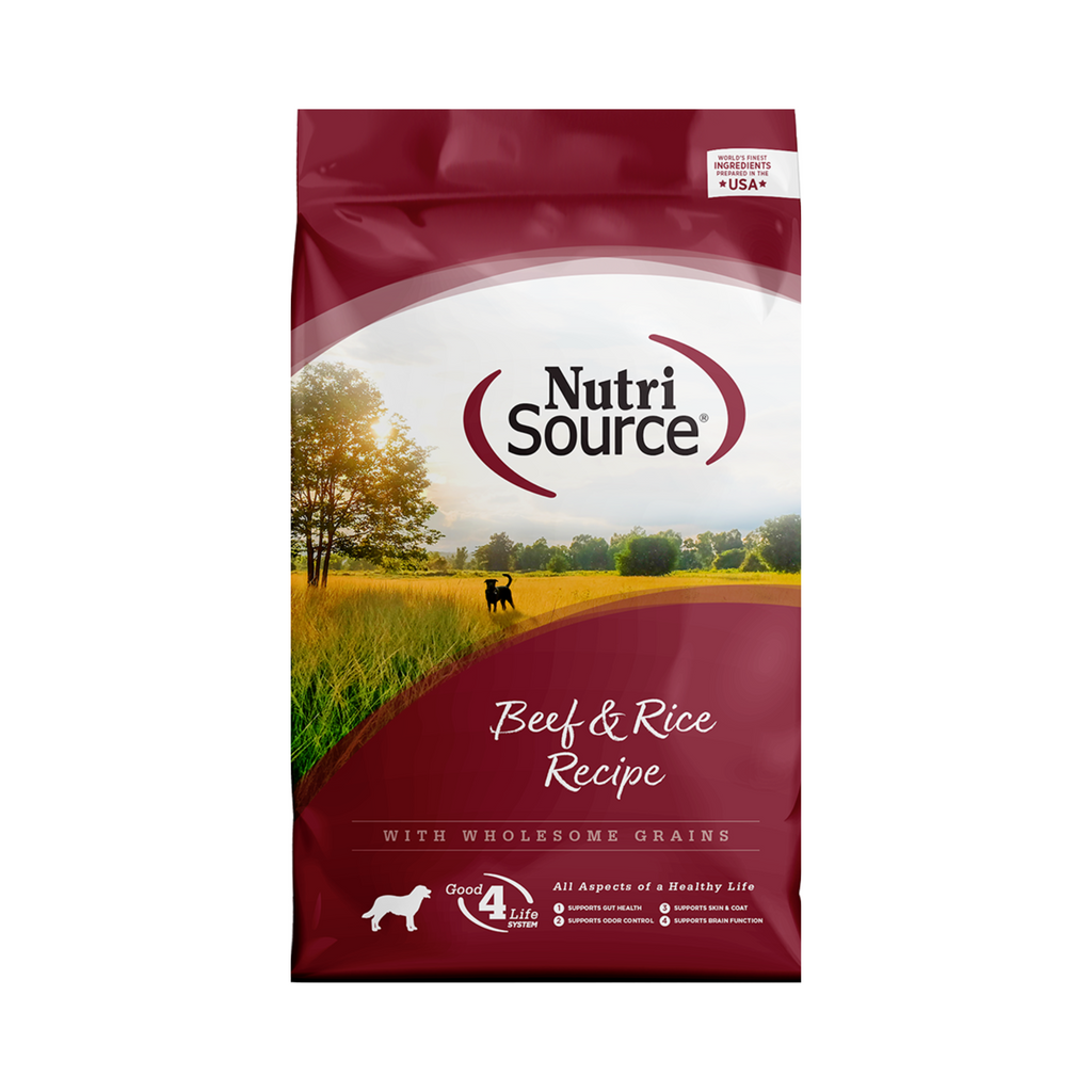Nutrisource Adult Beef & Rice Dry Dog Food – Pittsboro Feed