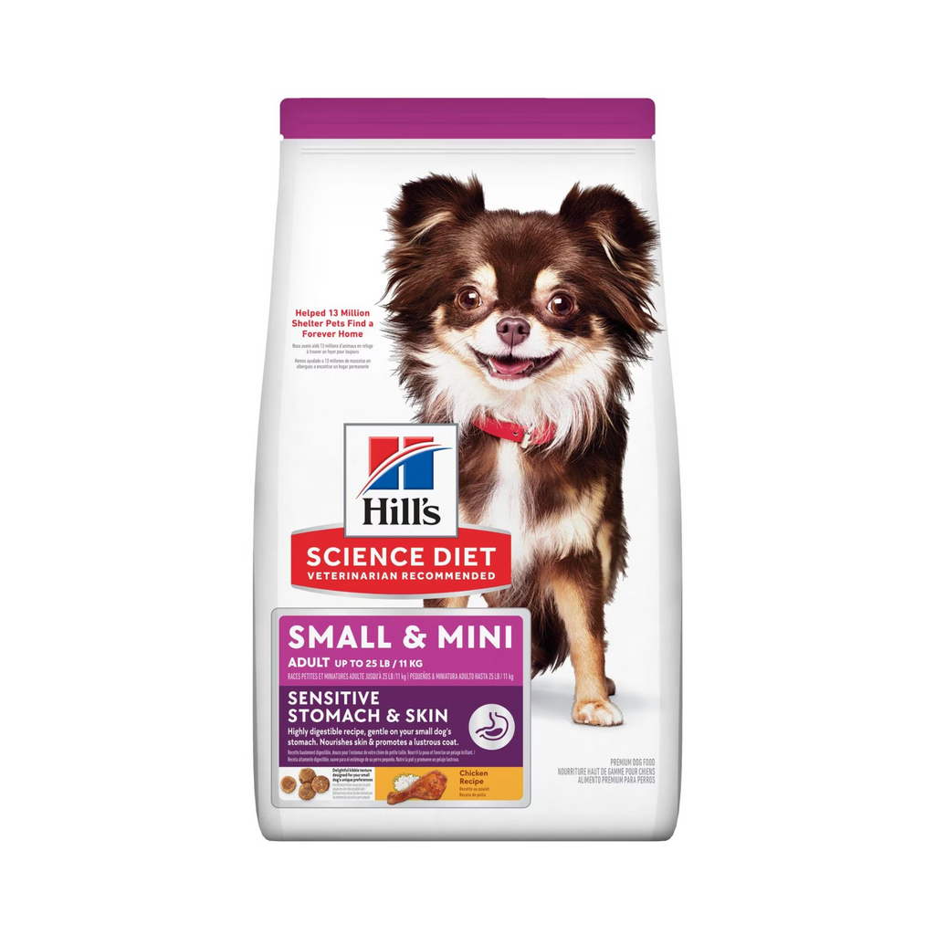 Hill's Science Diet Sensitive Stomach & Skin Small & Mini Adult Dry Do ...