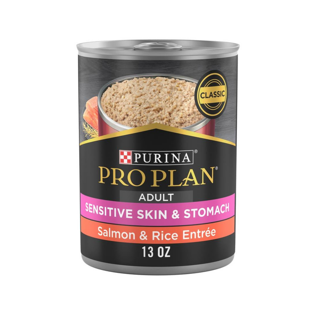 Pro Plan Salmon & Rice Sensitive Skin & Stomach Adult Dog Canned ...