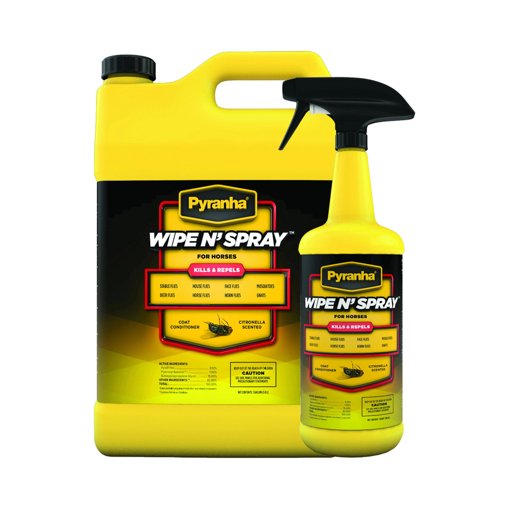 Pyranha Wipe n' Spray Fly Spray – Pittsboro Feed