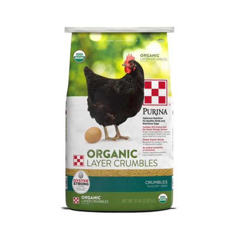Purina Organic Layer Crumbles Chicken Feed – Pittsboro Feed