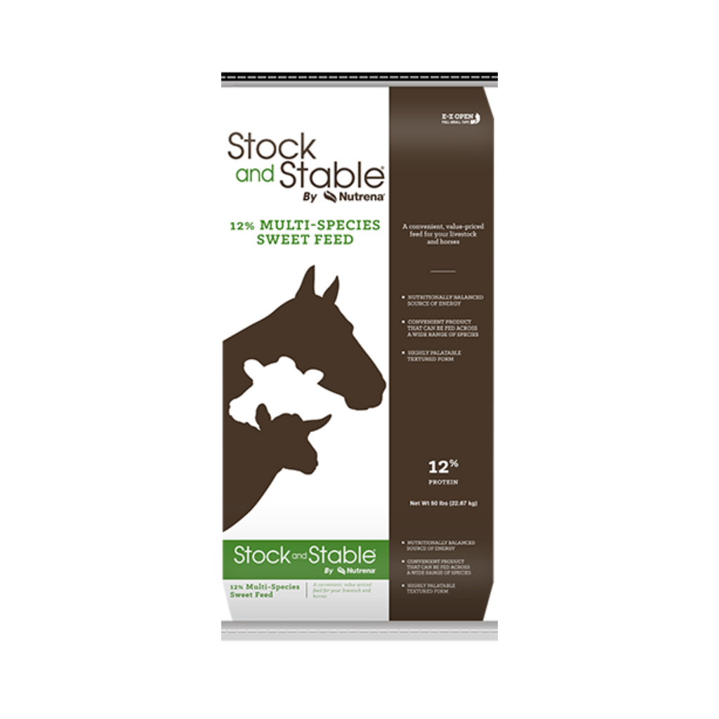 Stock & Stable 12% Multi-Species Sweet Feed – Pittsboro Feed